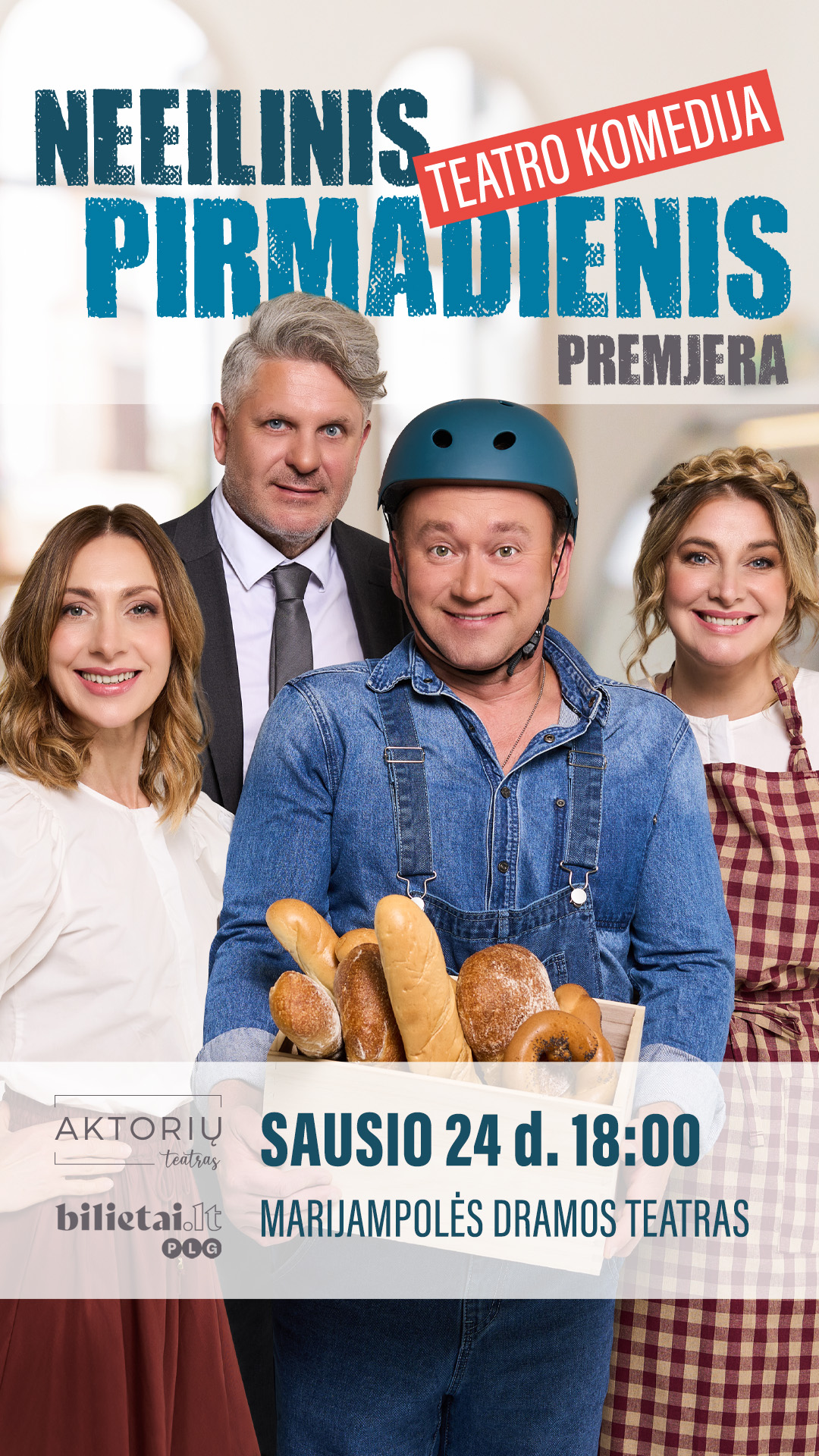 Komedija „Neeilinis pirmadienis" | Aktorių teatras | Marijampolės ...